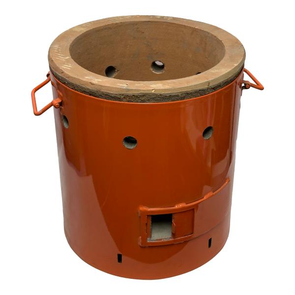 ・本体サイズ：外径31cm、内径25.5cm、高さ35.2cm ・火皿サイズ：直径18cm、高さ3cm ・材質：粘土製（本体、すのこ） ・原産国：タイ ・付属品：すのこ1個 ・蓋：なし飲食店での炭火調理に欠かせない、プロ仕様の業務用火種コン...