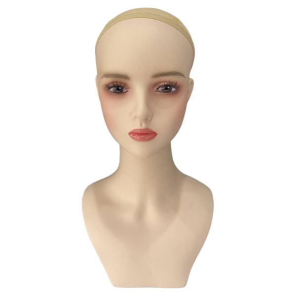 【製品概要】: リアルな女性の顔立ちと首元ラインを再現した、高品質なPVC製のマネキンヘッドバストです。【主な機能】: ウィッグの型崩れを防ぎ、美しいシルエットをキープするためのウィッグスタンドとして最適です。【製品特徴】: 滑らかな肌の質...