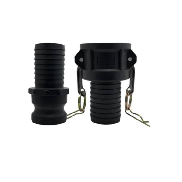 【基詳細報】: 2インチサイズの工業用接続部品として使える、C型・E型対応のカム固定継手です。ホース継手としての使いやすさを重視した設計で、現場の配管接続を手早く進めたい場面に向いています。【接続機能】: 樹脂製クイック継手のため、ホースを...