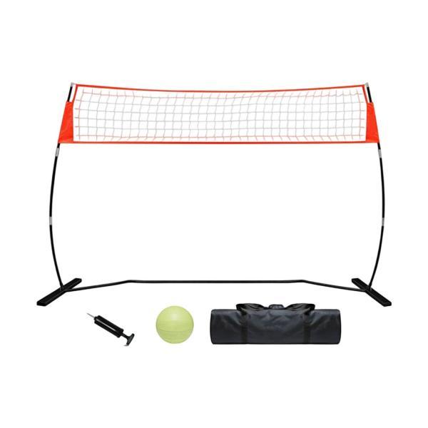 説明: [完全なトレーニングキット]: バレーボールトレーニングネット.バレーボール.エアポンプ.収納バッグが含まれており.すぐにセットアップして練習でき.初心者にも愛好家にも最適です. [頑丈な鉄製フレーム]: バレーボールトレーニング用...