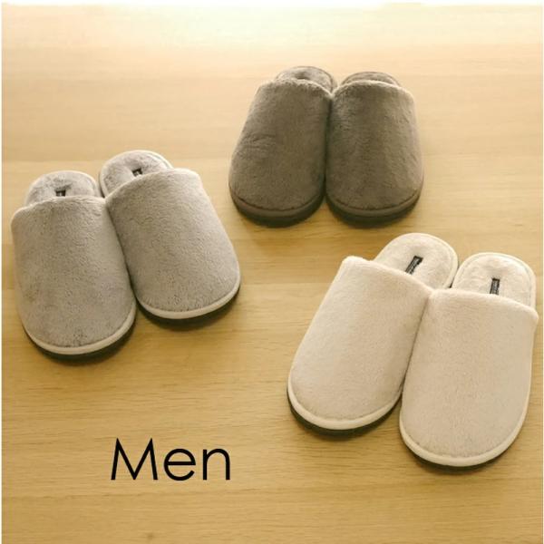 ★柔らかく肌触りがいいスリッパ　1足がとても軽い素材: ポリエステル，EVA（底面）底材はやわらかめのEVAになっております。フローリングを傷つけにくく、柔らかいので足にフィットして履きやすいです。サイズ:メンズサイズ 約27.5ｃｍ程度ま...