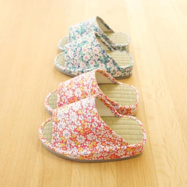 ・素材：ポリエステル〈スリッパ甲部分、中部分）、EVA（底面）,畳（中板）・カラー：レッド、ブルー・サイズ：レディースサイズ　（靴のサイズ：約25ｃｍ程度まで）・生産国：中国・特徴☆かかと部分がないため、常につま先立ち状態！！ふくらはぎとお...