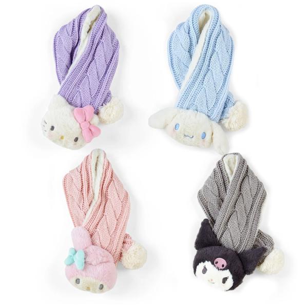 サンリオ キッズニットマフラー ハローキティ、マイメロディ サンリオ キッズニットマフラー ハローキティ、マイメロディ