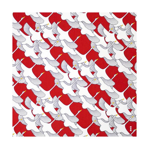 長寿や夫婦円満、そして吉祥の象徴である「祝鶴」をモチーフにした、縁起の良い風呂敷。物を包むだけでなく、テーブルや棚のインテリアクロスとしても使える一枚。お祝いの品や海外へのお土産にもおすすめです。＜サイズ・容量＞50cm×50cm※布の伸縮...