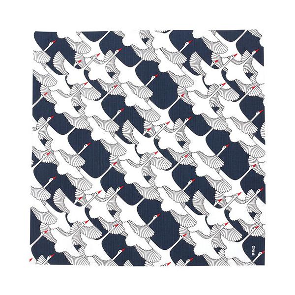 長寿や夫婦円満、そして吉祥の象徴である「祝鶴」をモチーフにした、縁起の良い風呂敷。物を包むだけでなく、テーブルや棚のインテリアクロスとしても使える一枚。お祝いの品や海外へのお土産にもおすすめです。＜サイズ・容量＞50cm×50cm※布の伸縮...