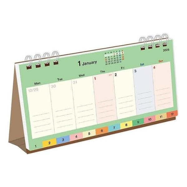 週間カレンダーとマンスリーカレンダーが1つになった手帳感覚で使えるカレンダー。 マンスリーカレンダーで月のスケジュールを確認しながら週の予定を立てることができます。週間カレンダーは日にち部分のスペースが広いので細かいスケジュールやToDoを...