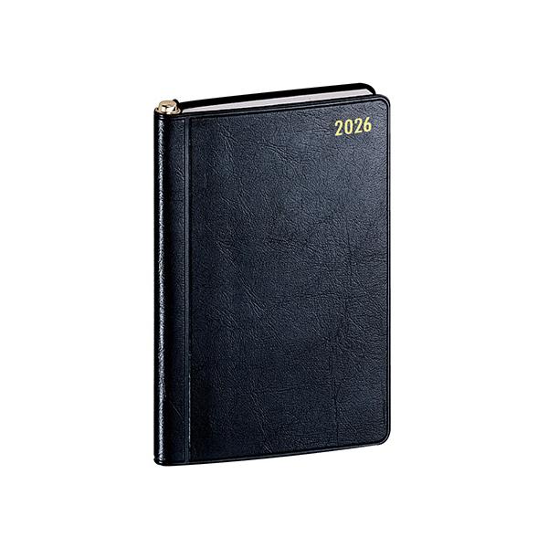 コンパクトなボディに機能的なコンテンツがぎっしり詰まっています。ナカバヤシ独自の手帳技術を活かし、一年間のハードな使用にも耐えるように強靭に仕上げました。●表紙：発泡ビニール（黒）●製本：アジロ綴じ製本・貼付け式●サイズ：小口65×天地10...