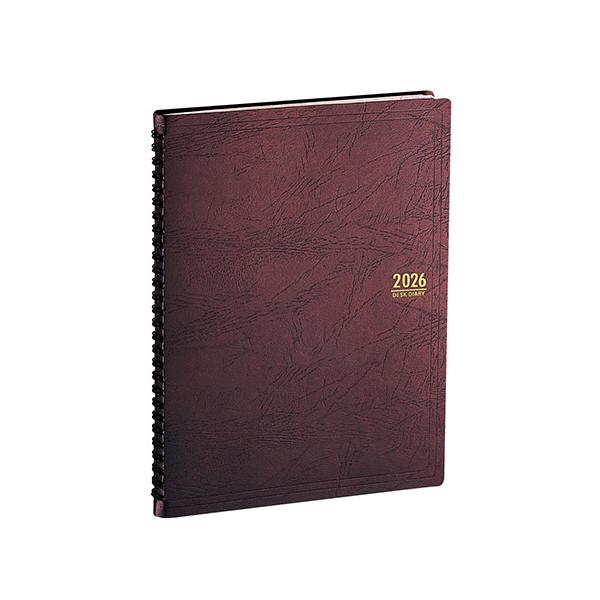 スケジュールや情報を一冊で管理できるデスクトップタイプです。もちろん携帯できる強度とスタイリングを兼ね備えています。●表紙：ダイヤスカーフ（ブラウン）●製本：Wリング式●サイズ：小口182×天地250mm（中身）●頁数：本文160ページ●内...