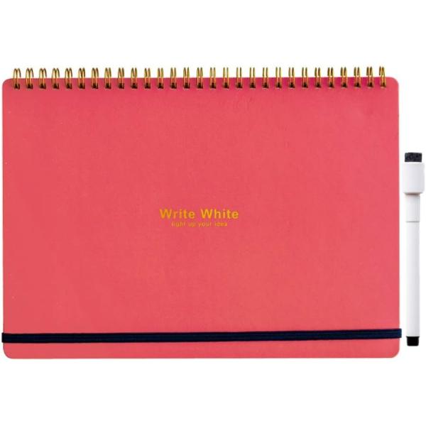 無限のアウトプットを可能にするホワイトボード ”Write White”何度でも消せるこのノートにあなたの頭の中を書き出してみてください。思考の整理、伝達がこの1冊でスムーズに。各ページ間に透明シートを綴じ込み。透明シートにも書き込み可能。...