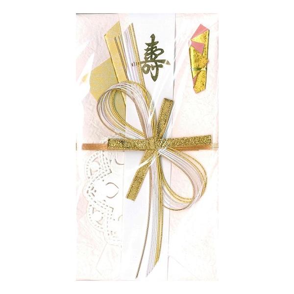 ご結婚祝いにふさわしい上品な祝儀袋大切な方の結婚という晴れの日を、心を込めてお祝いしたい方におすすめの金封です。やさしいピンクカラーが、おめでたいシーンに華を添えます。商品の特徴・カラー：ピンク・サイズ：18.5cm × 10cm・金額の目...