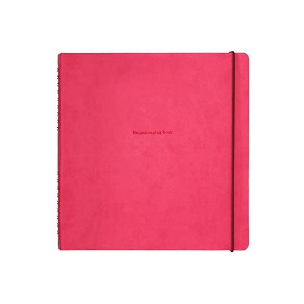 材質　PUレザー中にいろいろ挟んでふくれてもしっかり留めておけるゴムバンド付き。サイズ　22x 22.3x 厚み約2.5cm月間集計表月間収支月別フリーポケットインデックス付き下敷き年間収支一覧貯蓄の記録+ボーナスプラン医療費控え贈答品控え...