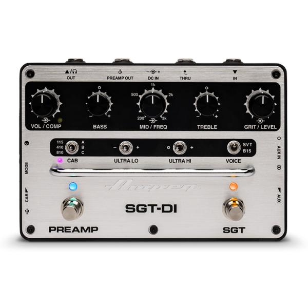 Ampeg / OPTO COMP COMPRESSOR-国内正規品-現代のベーシストにストンプボックス1台で完結するリグを提供します。象徴的なAmpeg SVTとB15のボイシングを特長とする強化されたSuper Grit Technol...
