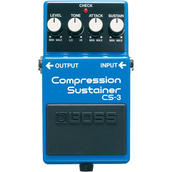 BOSS CS-3Compression Sustainer入力された信号のダイナミクスを揃え、伸びやかなサスティンを実現するアナログ・コンプレッサーです。高性能なVCA回路を採用し、レスポンスの速いコンプレッションと、安定したサスティンを...