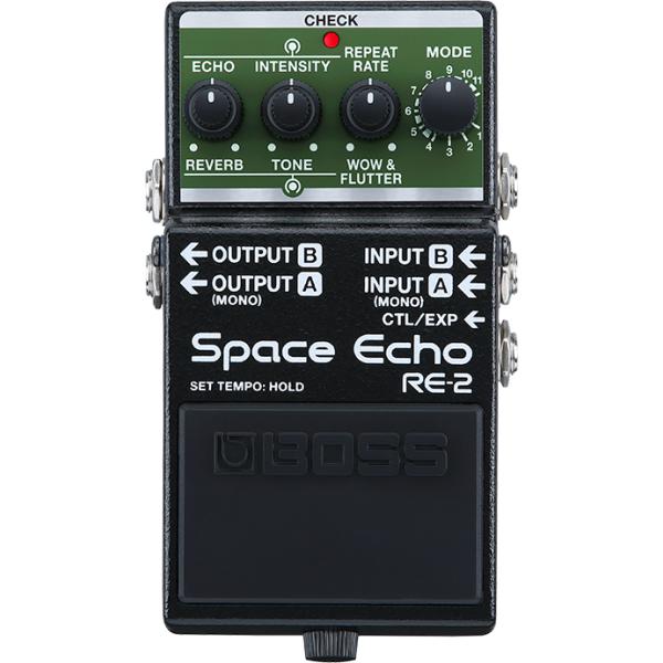BOSS RE-2SPACE ECHO1974年にリリースされたRoland RE-201 Space Echoをかつてないレベルで再現したコンパクト・ペダルです。オリジナルを知り尽くしたBOSSが、サウンドと挙動まで再現したRE-2には、...