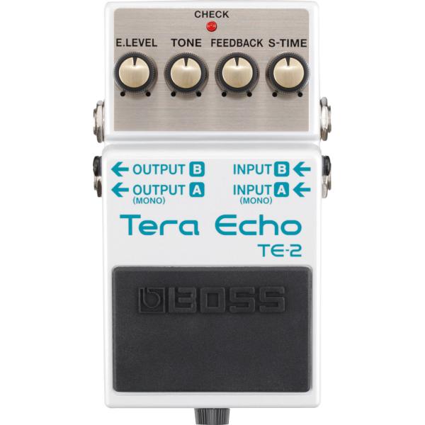 BOSS TE-2Tera Echoローランドの独自技術「MDP（Multi-Dimensional Processing）」により、リバーブでもディレイでもない、新感覚の広がりと動きを生み出しながらも原音を邪魔することがない画期的なコンパ...