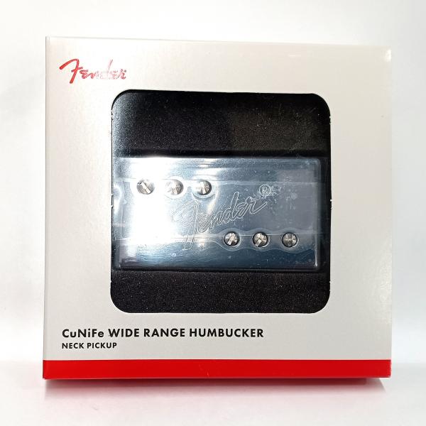 Fender / CuNiFe Wide Range Humbucker-正規輸入品-豊かなベルのようなハムバッキングトーンを実現し、低音とクリアな高音を実現。クロームカバーを採用したCuNiFeピックアップは、どれだけ強く押してもアタック...