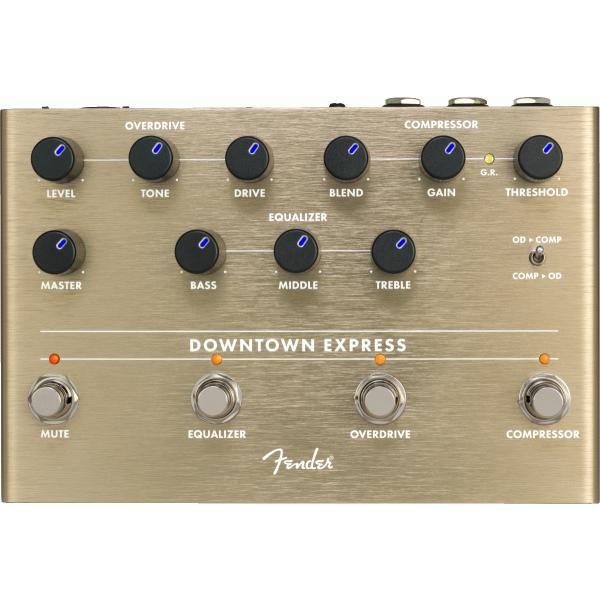Fender / DOWNTOWN EXPRESS BASS MULTI-EFFECT PEDALコンプレッサー、3バンドEQ、オーバードライブ、それぞれが独立切り替え可能です。ミュートスイッチで信号をオフにした、サイレントチューニングも可...