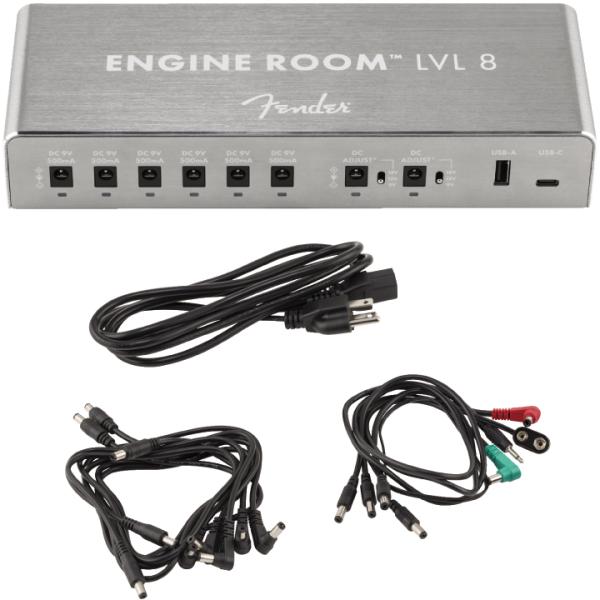 Fender Engine Room LVL8 Power Supplyグローバル電源 (100-240Vac) 50/60Hz の採用することにより世界中のどこでも使用可能。8つの独立した電源はそれぞれ500mA/9Vで、3ウェイトグルス...