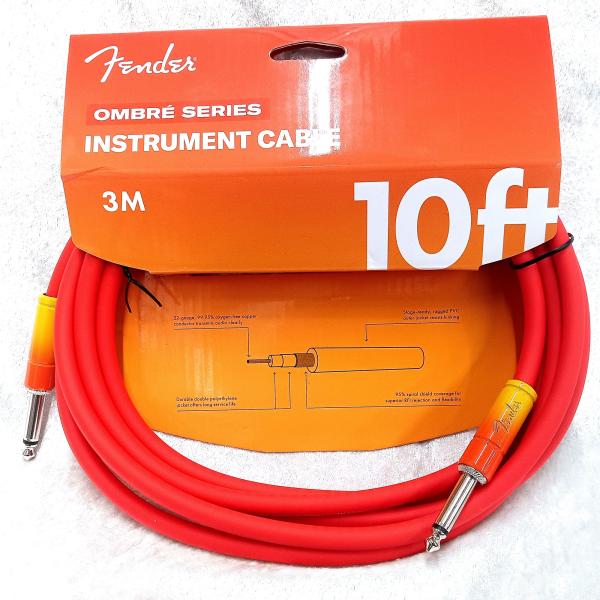 Fender Ombre Instrument Cables Straight/Straight, 10'(約2.54ｍ)Tequila Sunrise印象的なグラデーションカラーのPlayer Plusシリーズに着想を得た、Ombre S...