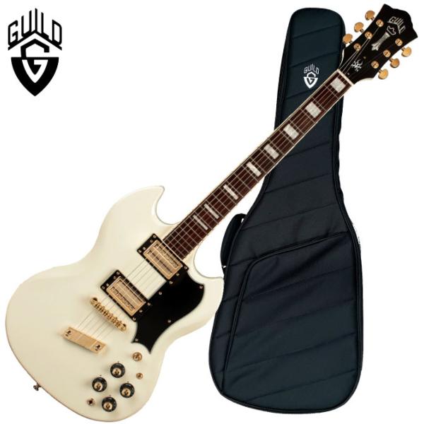 GUILD / POLARA KIM THAYIL VINTAGE WHITE当店では、エレキギターの弦を抑えやすくするためにナットやフレットを調整してから出荷させていただきますので、とても弾き易く弾き心地も良くなっております。78年製S-...