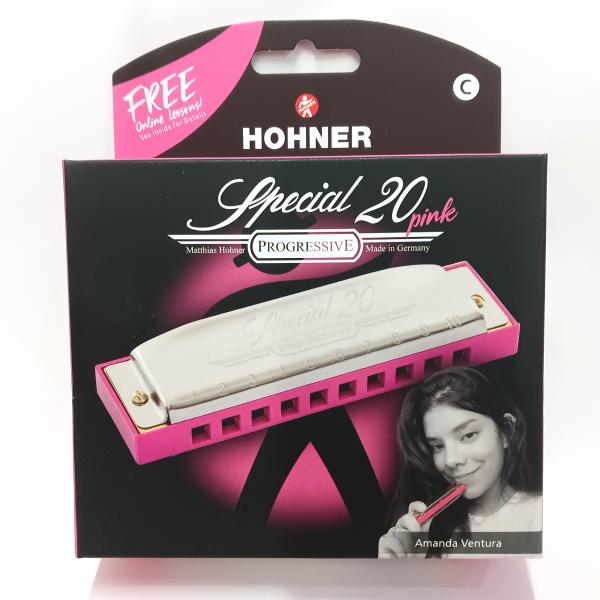 HOHNER / SPECIAL 20 Pink日本国内では200本の数量限定モデルこのたび、ホーナー社から鮮やかで個性的な明るいピンク色のボディをもつ10 ホール・ハーモニカ「Special 20 Pink」が期間限定で生産されました。気...