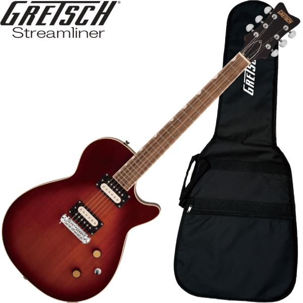 GRETSCH Streamliner JetLaurel Fingerboard,  Duo-Tone Burst当店では入荷後にギターのナットやフレット、ブリッジを調整してから出荷いたしますので、弾き心地が良く弾きやすくなっております。...