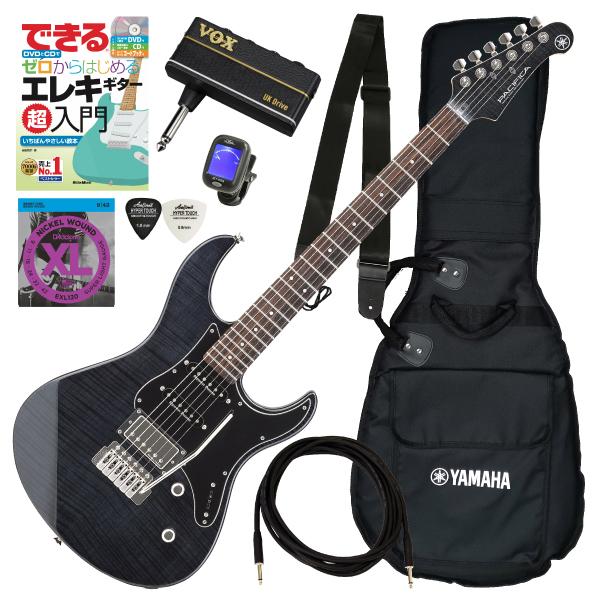 YAMAHA PACIFICA612V2FMトランスルーセントブラック(TBL)エレキギター初心者セット弾きやすいギターで練習をすれば上達も早いはずです!!当店では、エレキギターの弦を抑えやすくするためにナットやフレットを調整してから出荷さ...