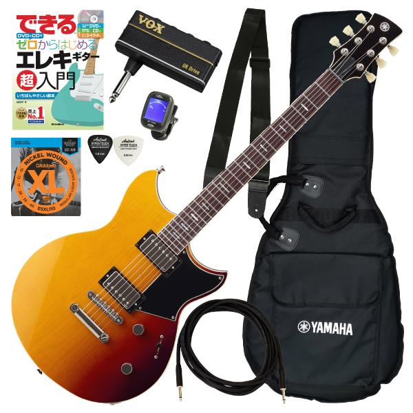 YAMAHA REVSTAR RSS20 初心者セットカラー：サンセットバースト（SSB)弾きやすいギターで練習をすれば上達も早いはずです!!当店では、エレキギターの弦を抑えやすくするためにナットやフレットを調整してから出荷させていただきま...