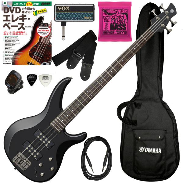 YAMAHA TRBX304 BL(Black)弾きやすいエレキベース初心者セット弦が抑えやすい良いベースで練習をすれば上達も早いはずです!!当店では、エレキベースの弦を抑えやすくするためにナットやフレットを調整してから出荷させていただきま...