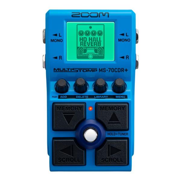 ZOOM / MS-70CDR+フェイズ、フランジャー、トレモロ、ビブラート、デチューン、ピッチシフトなど、サウンドに深みと動きを加える43種類のコーラス＆モジュレーション・エフェクト、最長４秒のディレイタイムを設定できる、モノラル／ステレ...