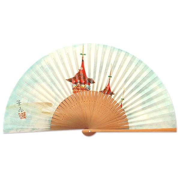 京の夏を彩る風物詩、祇園祭のお扇子をどうぞ！♪コンコンチキチン　コンチキチン・・・・・・・♪京都の街に夏の訪れを告げる祇園祭。日本情緒を味わえるお祭りとして【祇園祭】のお扇子を、海外へのお土産にもご利用下さい。こちらはシンプルな男性用のお扇...