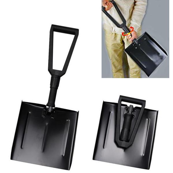 訳ありセール：袋に多少の汚れあり予めご了承下さい。なにかと荷物の多いワカサギ釣りに嬉しい折りたたみ式の雪かきスコップ。260×315(mm)の小ささまで折りたたむことが出来ます。突然の雪での災害用にも！車に積んでおけば安心！！丈夫なハードア...