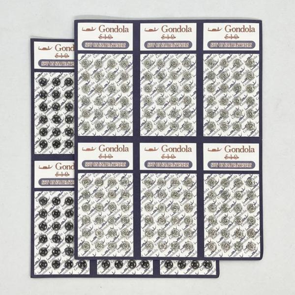 ＼＼ 在庫がある場合は０〜１営業日で出荷します／／＼＼お急ぎの方は日付指定をしない方が早く届きます！／／【商品名】ゴンドラ　スナップ＃510　＃000（5ｍｍ）　１４４個ゴンドラ　スナップ＃510　＃000（直径5ミリ）１シート＝１４４個（...