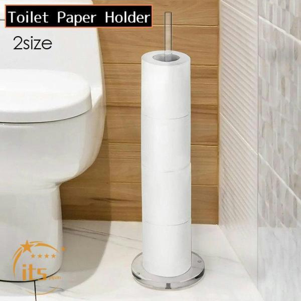 省スペースで使いやすい縦型スティックポール構造♪プラ製スタンドタイプの縦型トイレットペーパーホルダーです。インテリアにもマッチしやすいシンプル＆おしゃれなデザイン☆【サイズについて】画像をご参照ください。【素材について】アクリル【カラーにつ...
