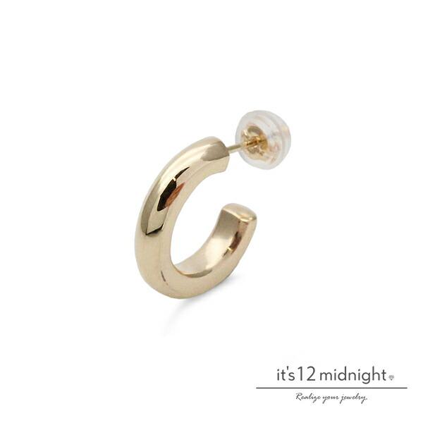 it's 12 midnight イッツ トゥエルヴ ミッドナイト 【 K10 Gold Constancy Pierce / ゴールド フープ ピアス 】[ 正規品 ]  金 585 K18 750 プレゼント メンズ レディース ユニセ...