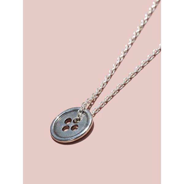 it's 12 midnight イッツ トゥエルヴ ミッドナイト 【 Button Necklace / ボタン ネックレス 】[ 正規品 ] ペンダント シルバー 銀 925 プレゼント メンズ レディース ユニセックス シンプル 定番...