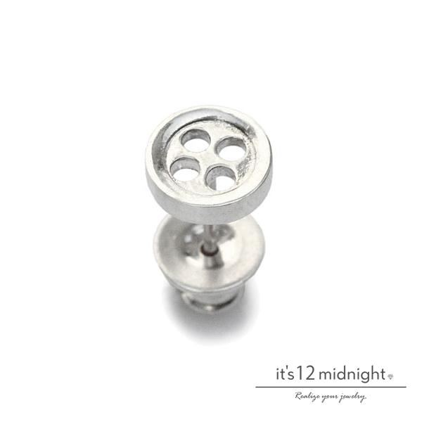 it's 12 midnight イッツ トゥエルヴ ミッドナイト 【 Button Pierce / ボタン ピアス 】[ 正規品 ] シルバー 925 銀 SILVER プレゼント メンズ レディース  ユニセックス 定番 人気 ブラン...