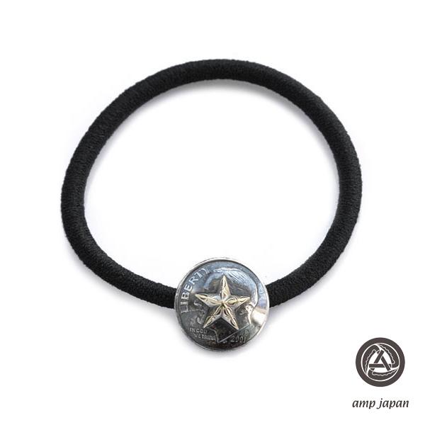 amp japan アンプ ジャパン 【 Dime Concho Hair Elastic [ 14AD-820 ] ダイムコンチョ ヘアーエラスティック 】[ 正規品 ] ヘアゴム ブレスレット スター 星 ペア プレゼント ギフト ユニ...