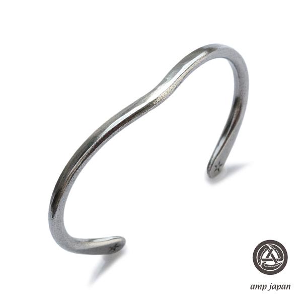 amp japan アンプ ジャパン 【 V shape Bangle [ 17AO-307 ] ブイ シェイプバングル 】[ 正規品 ] カフブレスレット アンティークシルバー スター ブラス 真鍮 ペア プレゼント ギフト ユニセックス...
