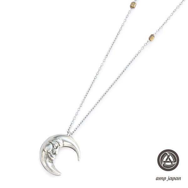 amp japan アンプ ジャパン 【 Crescent Moon Necklace [ 8ah-552 ] クレッセントムーン ネックレス 】[ 正規品 ] ロケットペンダント 三日月 スカルチャーム スターリングシルバー ペア プレゼ...