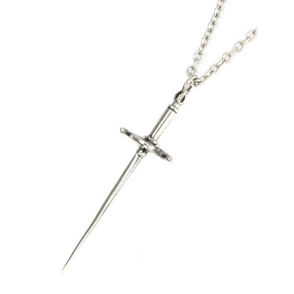 Blue Bayer Design ブルーベイヤーデザイン 【 Needle Sword Necklace (White Bronze) ニードルソードネックレス ( ホワイトブロンズ ) 】[ 正規品 ] ペンダント 片手剣 ロングチェー...