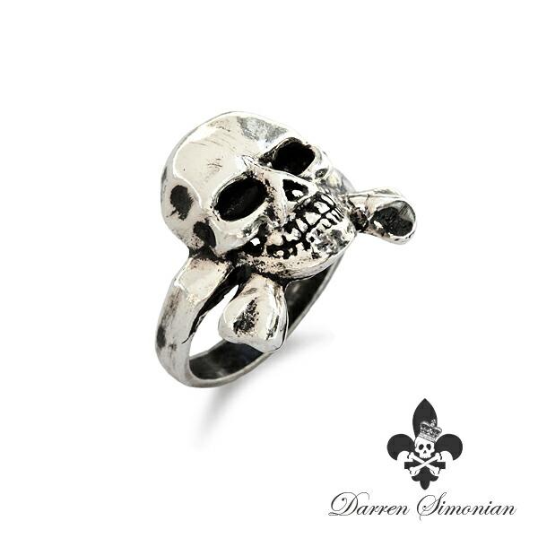 Darren Simonian ダレン シモニアン 【 Skull And Cross Bones Ring / スカル ＆ クロスボーンズ リング 】[ 正規品 ] 指輪 シルバー 925 銀 ジョニーデップ愛用 人気 ブランド おしゃれ...