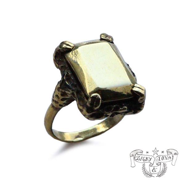 Digby &amp; Iona ディグビー アンド アイオナ 【 Emerald Cut Ring / エメラルドカット リング  】[ 正規品 ]  指輪 金色 ゴールドカラー ギフト プレゼント ユニセックス メンズ レディース 人気...
