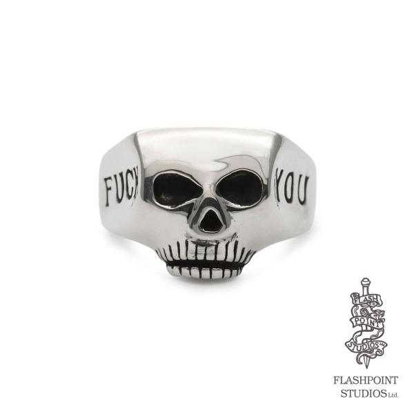 Flash Point フラッシュポイント 【 FUCK YOU JIM SKULL ファック ユー ジムスカルリング 】[ 正規品 ] 指輪 ドクロ 骸骨 シルバー 銀 925 人気モデル メッセージ ユニセックス メンズ レディース お...