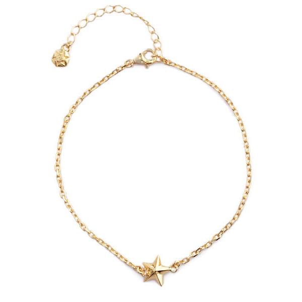 GARDEL ガーデル 【 Mercury Anklet (K18PGC) / マーキュリー アンクレット GDA-002OS G 】[ 正規品 ] 調節可能 スター ラグジュアリー 星 チャーム ペア プレゼント ギフト ユニセックス メ...