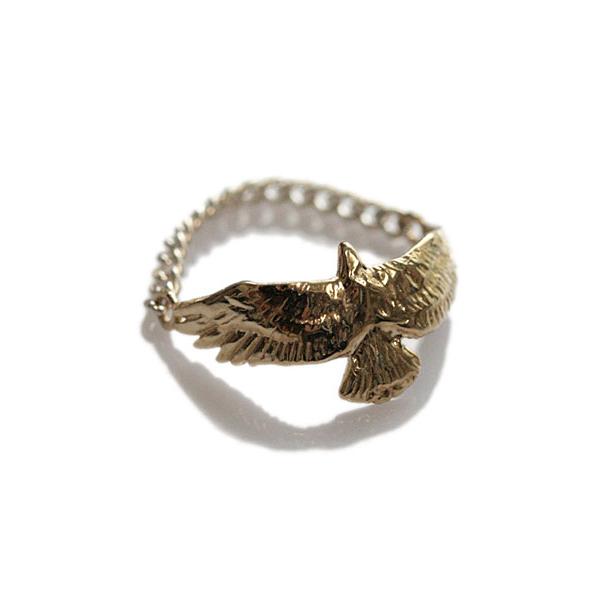 Garden of Eden ガーデン オブ エデン 【 タイニーイーグル リング (Gold) [ EDR-041-G ] 】[ 正規品 ] 指輪 10Kゴールド シルバー 喜平チェーン アニマル バード 金 銀 鳥 鷲 925 ペア ユ...