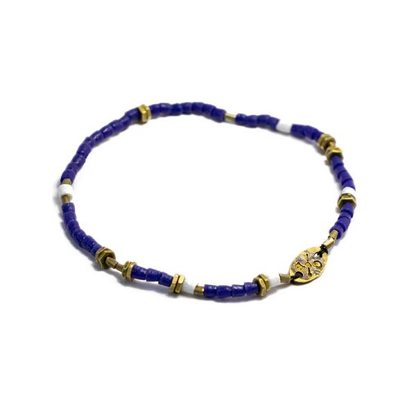 GILES &amp; BROTHER ジャイルス アンド ブラザー 【 Tiny Vintage African Bead Bracelet タイニー ヴィンテージ アフリカン ビーズ ブレスレット ( ブルー ) 】[ 正規品 ] 腕輪...