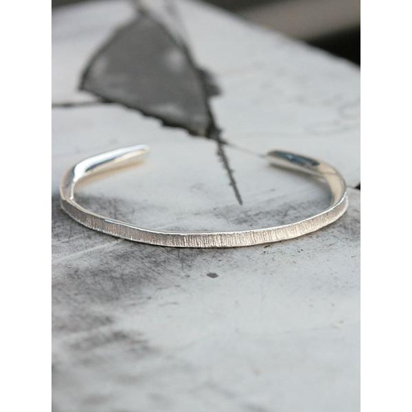 HARIM ハリム 【 thin rain bangle (Sterling Silver) / [ HLA007 ] 】[ 正規品 ] ブレスレット ブレス バングル カフ レイン シルバー 銀 雨 白 ホワイト メンズ レディース 【 ...