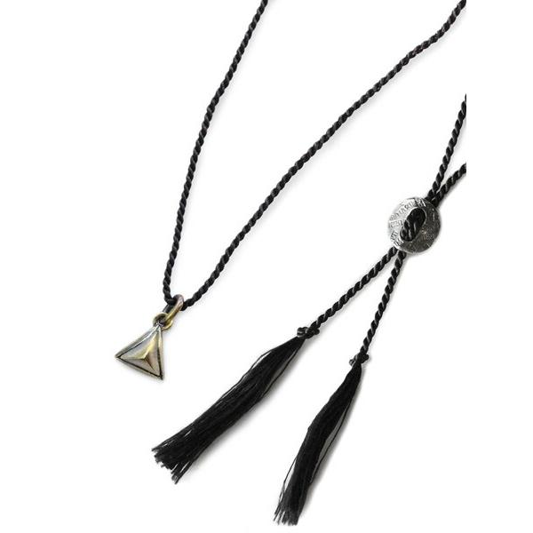 HARIM ハリム 【 triangle head Brass and silk トライアングルヘッド ブラスアンドシルク [ HRP065BRSC ]  】[ 正規品 ] ネックレス ペンダント アンティークゴールド スターリングシルバー...