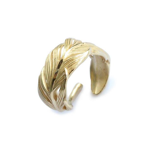 HARIM ハリム 【 Small Owl Feather ring K18coating / [ HRR015G_Small ] 】[ 正規品 ] フェザー ピンキーリング ゴールド フクロウ 指輪 金 羽根 翼 梟 メンズ レディース ...